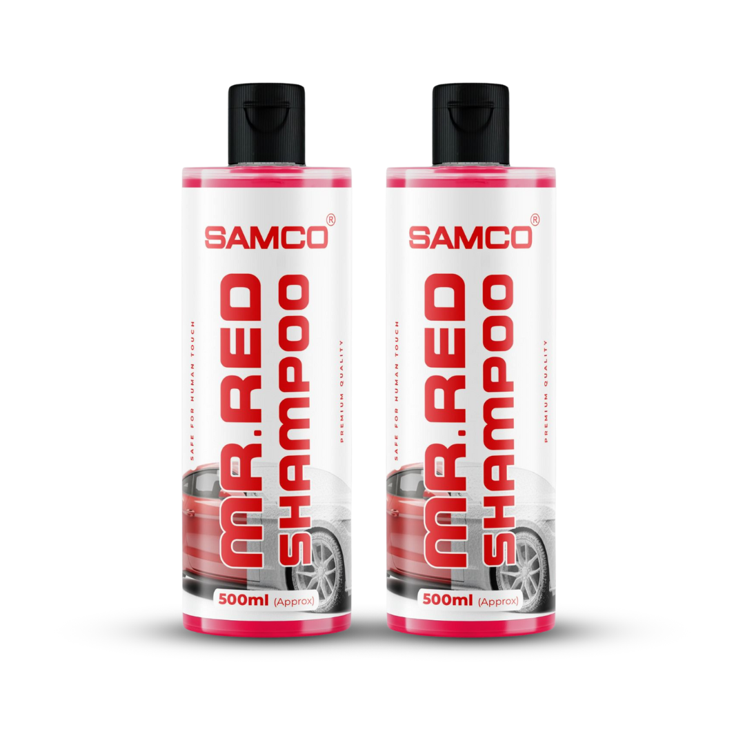 Pack of 2 Mr.Red Shampoo - Premium Car Wash Bundle | Samco Pakistan