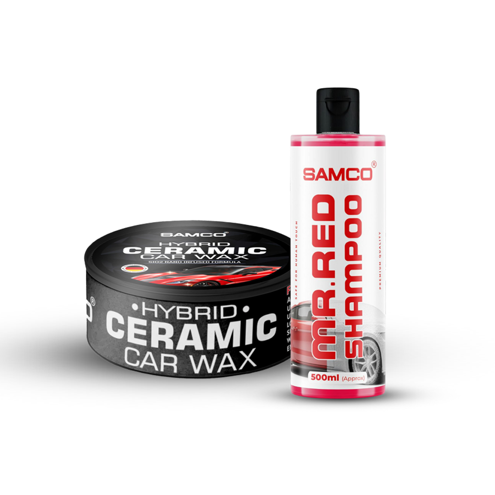 Samco Hybrid Ceramic Wax + Mr.Red Shampoo Bundle | Samco Pakistan